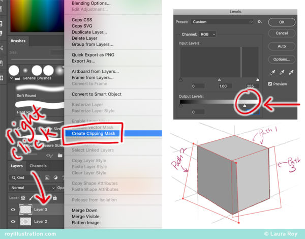 Quick & Simple Cube Rendering in Photoshop • Roy Illustration