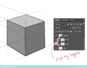 Quick & Simple Cube Rendering in Photoshop • Roy Illustration